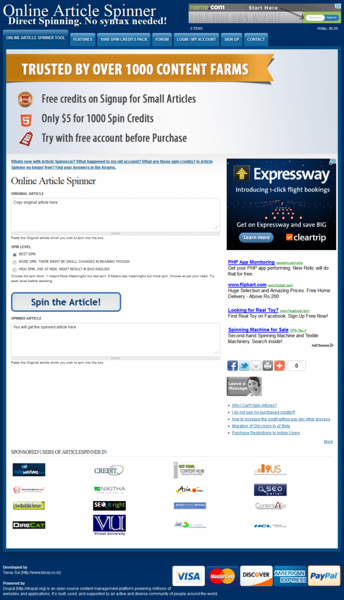 Article Spinner | Drupal.org Article Spinner | Drupal.org